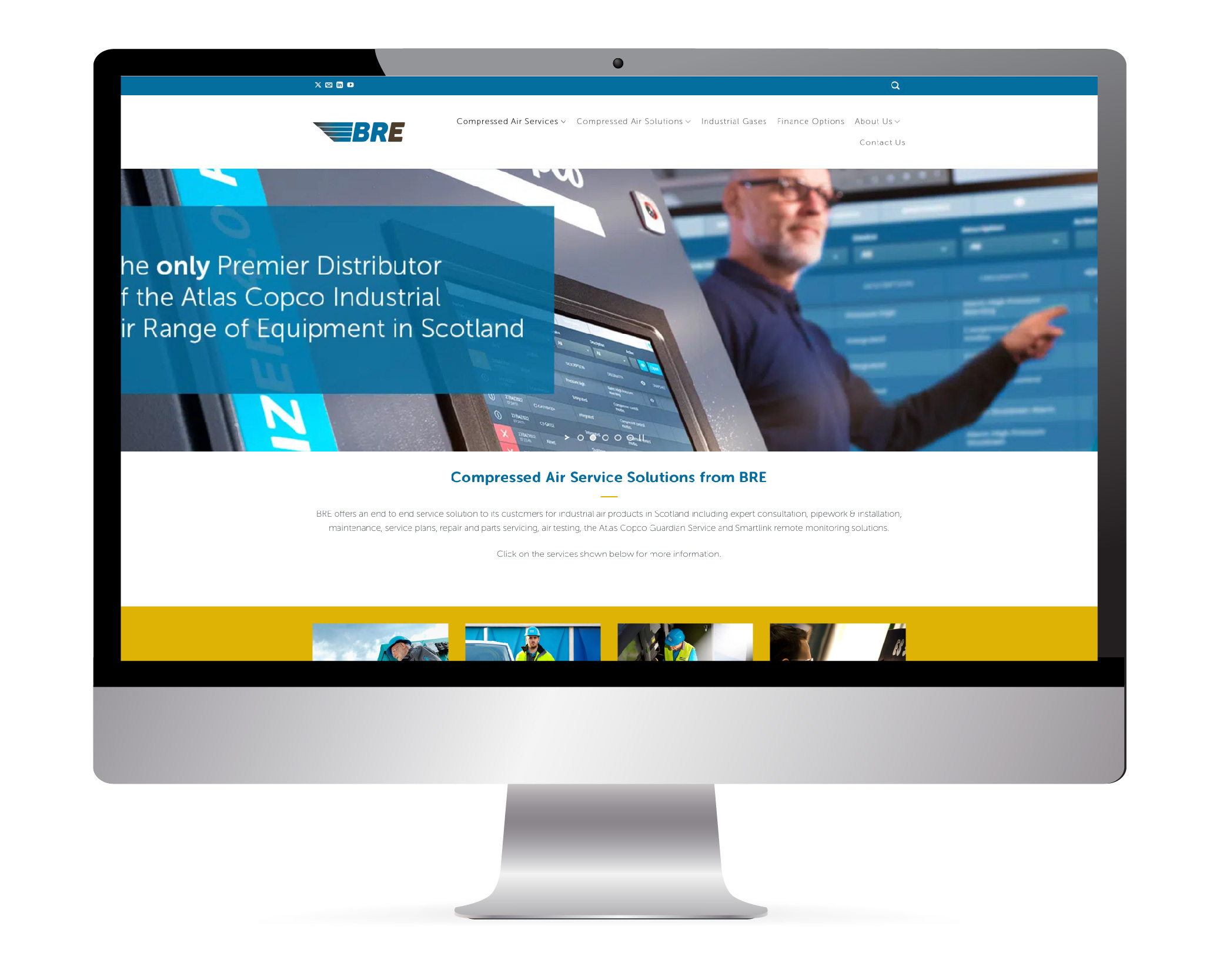 BRE developed new website